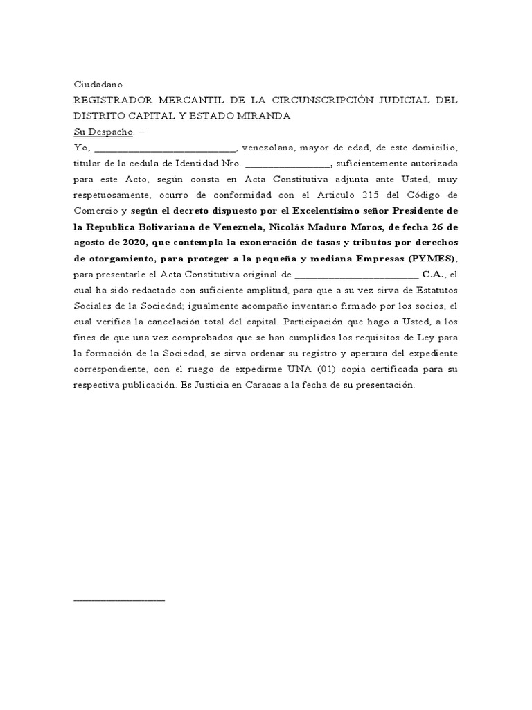 Registro Pyme Modelo 1 | PDF | Compartir (Finanzas) | Junta Directiva