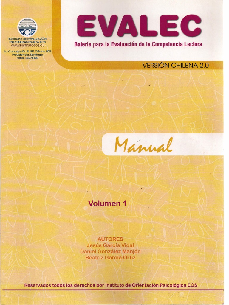 EVALEC Vol.1 - 0 - Introducción | PDF