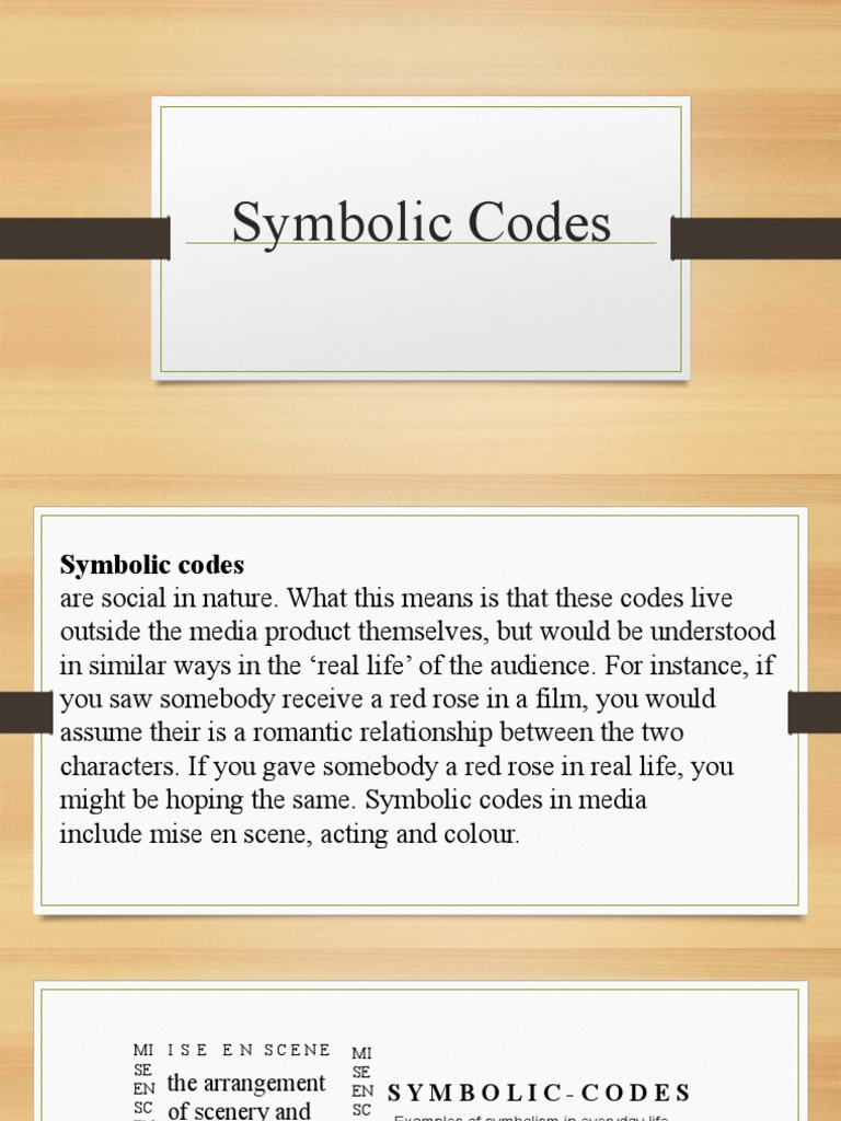 Symbolic Codes | PDF