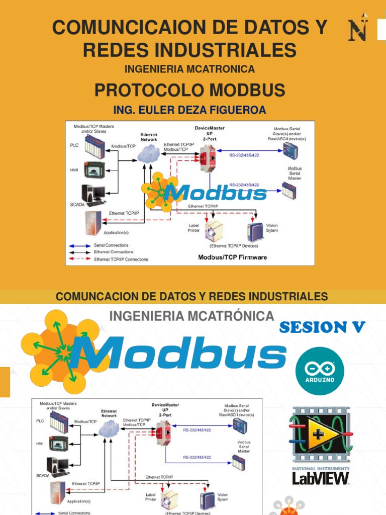 Sesion - V - Modbus TCP (Arduino - Labview - S7 - 1200) | PDF | Protocolo de Control de ...
