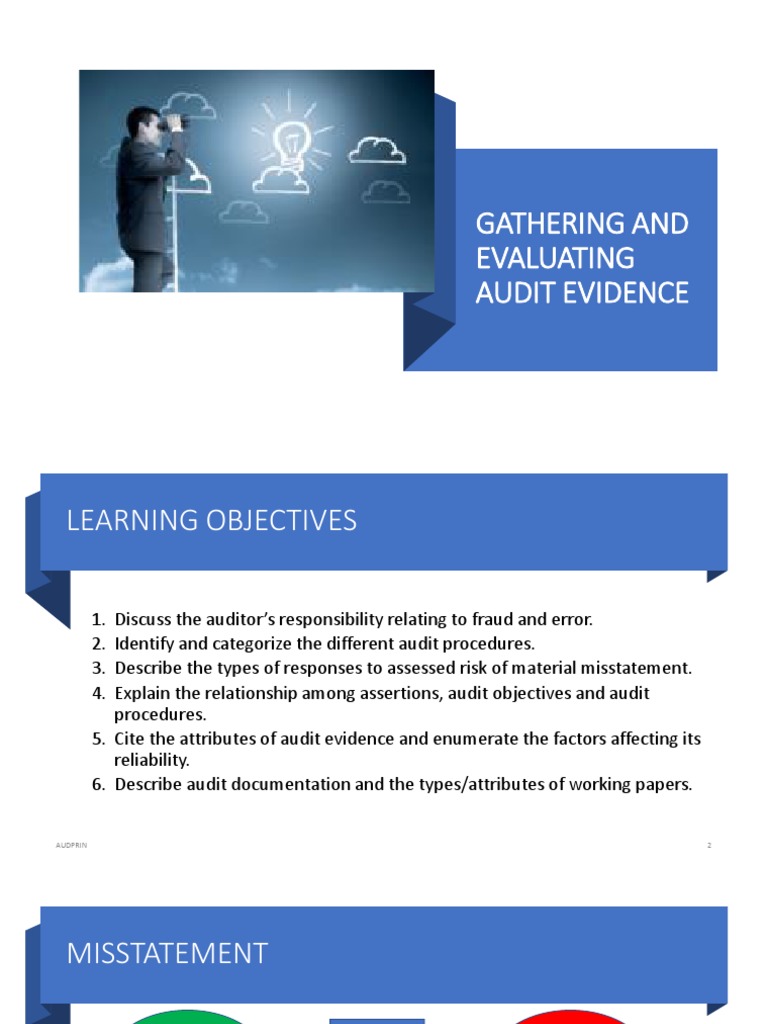Gathering and Evaluating Evidence | PDF | Audit | Financial Audit