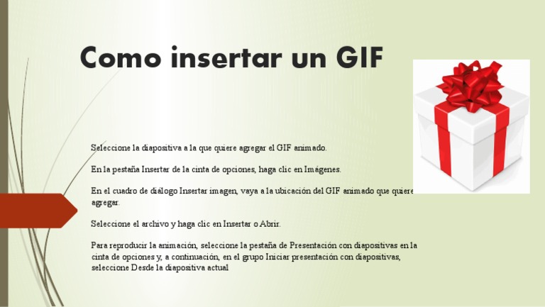 Como Insertar Un GIF | PDF