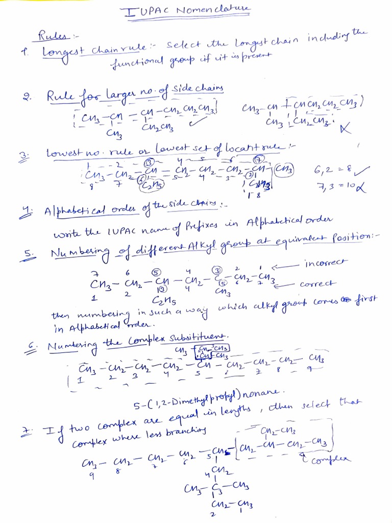 Iupac Nomenclature | PDF | Physical Sciences | Chemistry