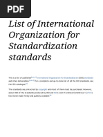 List of ISO Standards | PDF | Technology & Engineering