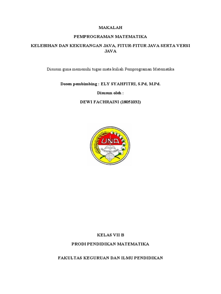 Makalah Pemrograman SM 7 | PDF