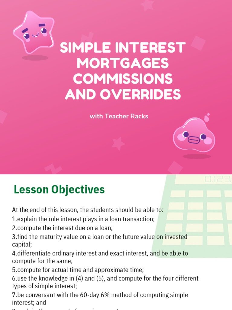 Simple Interest - 2021-2022 | PDF | Interest | Mortgage Loan