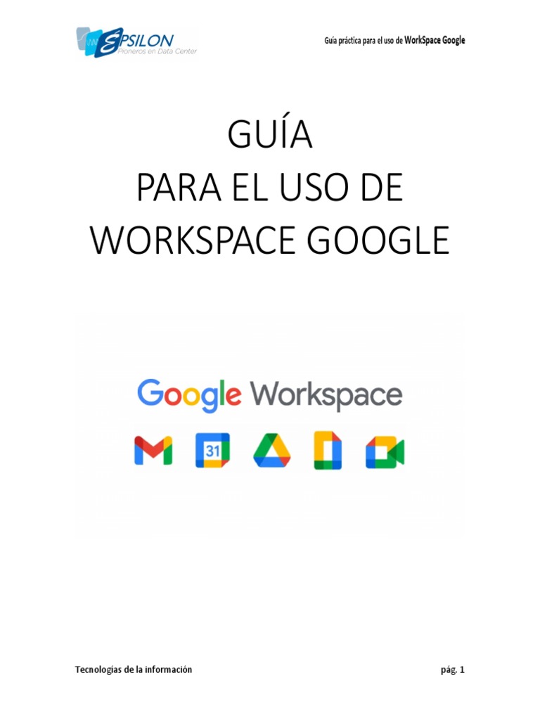 Guía de Uso de Google Workspace | PDF | Aplicación movil | Gmail