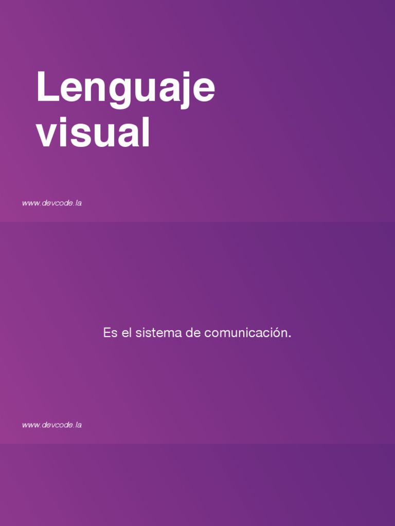 Lenguaje Visual | PDF