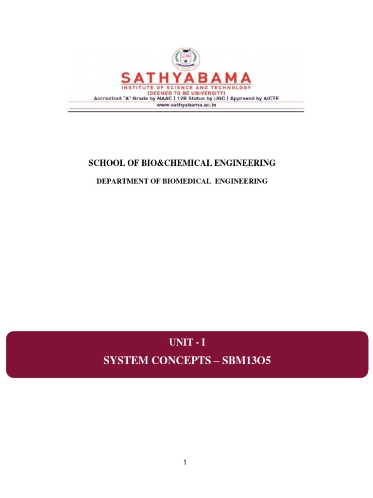 System Concepts - Sbm13O5: School of Bio&Chemical Engineering | PDF ...