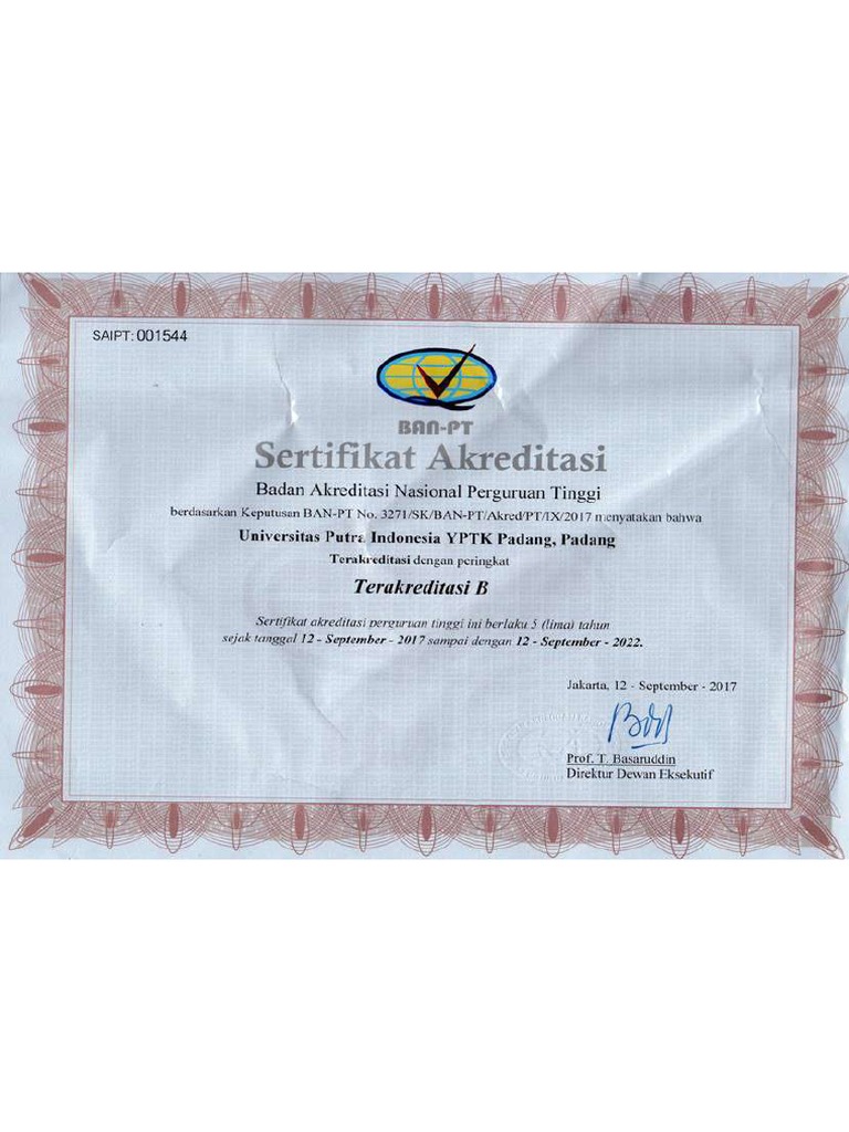 Bukti Akreditasi | PDF
