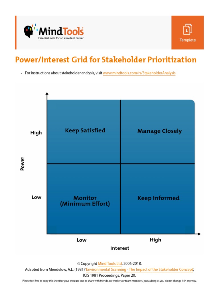 Power Interest Grid 2018 | PDF