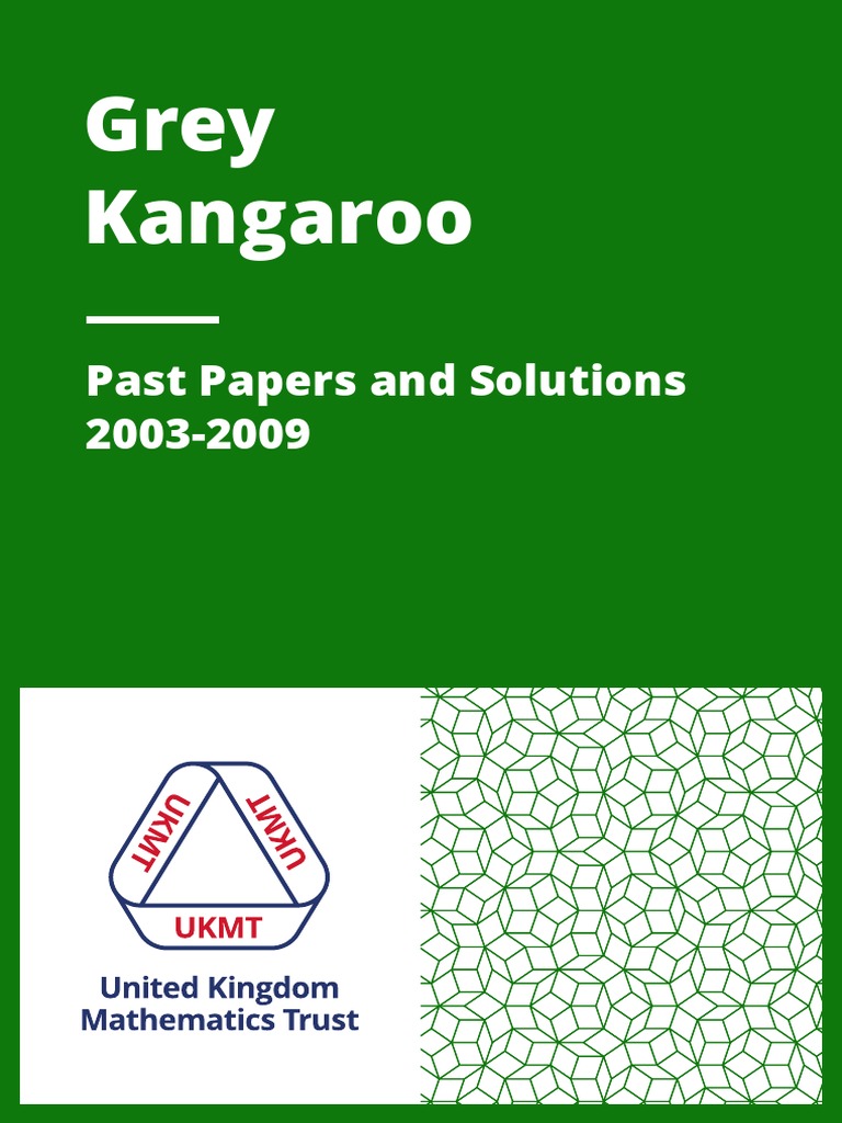 Grey Kangaroo: Past Papers and Solutions 2003-2009 | PDF | Area ...
