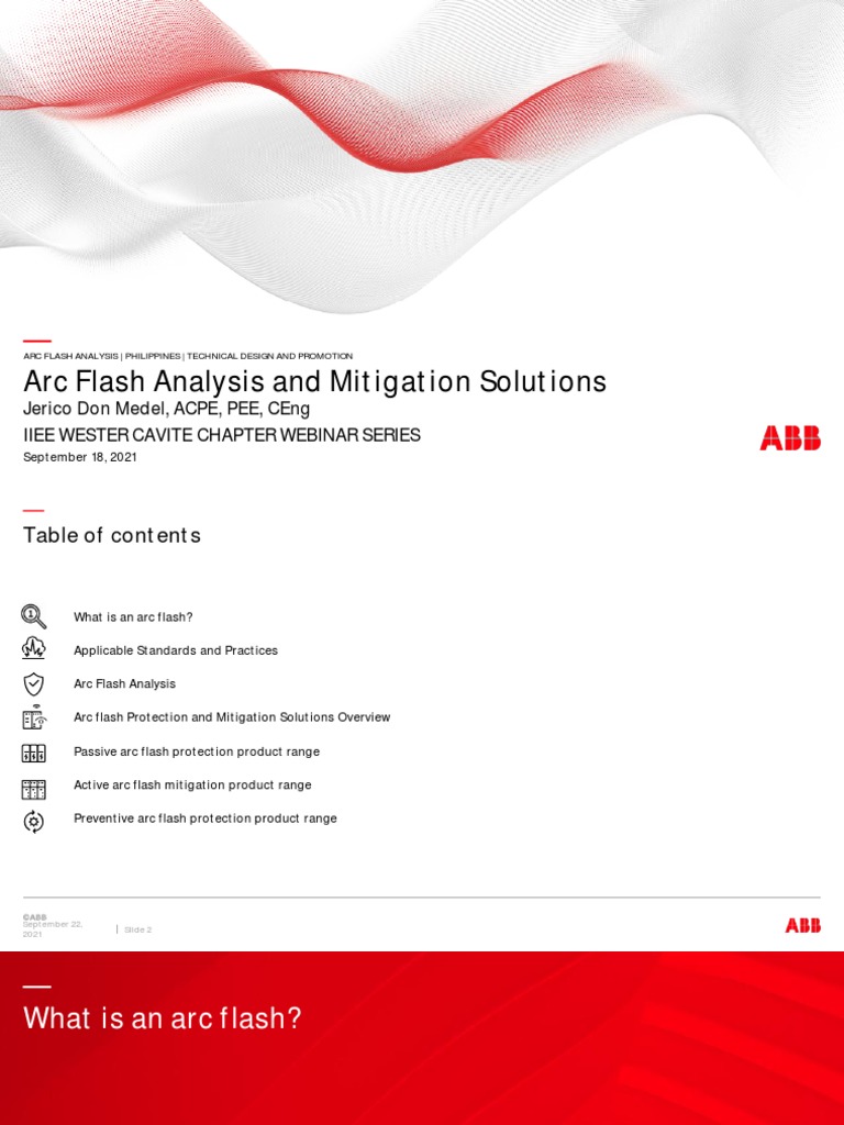 Arc Flash Analysis and Mitigation Solutions - IIEE WCC | PDF | Electric ...