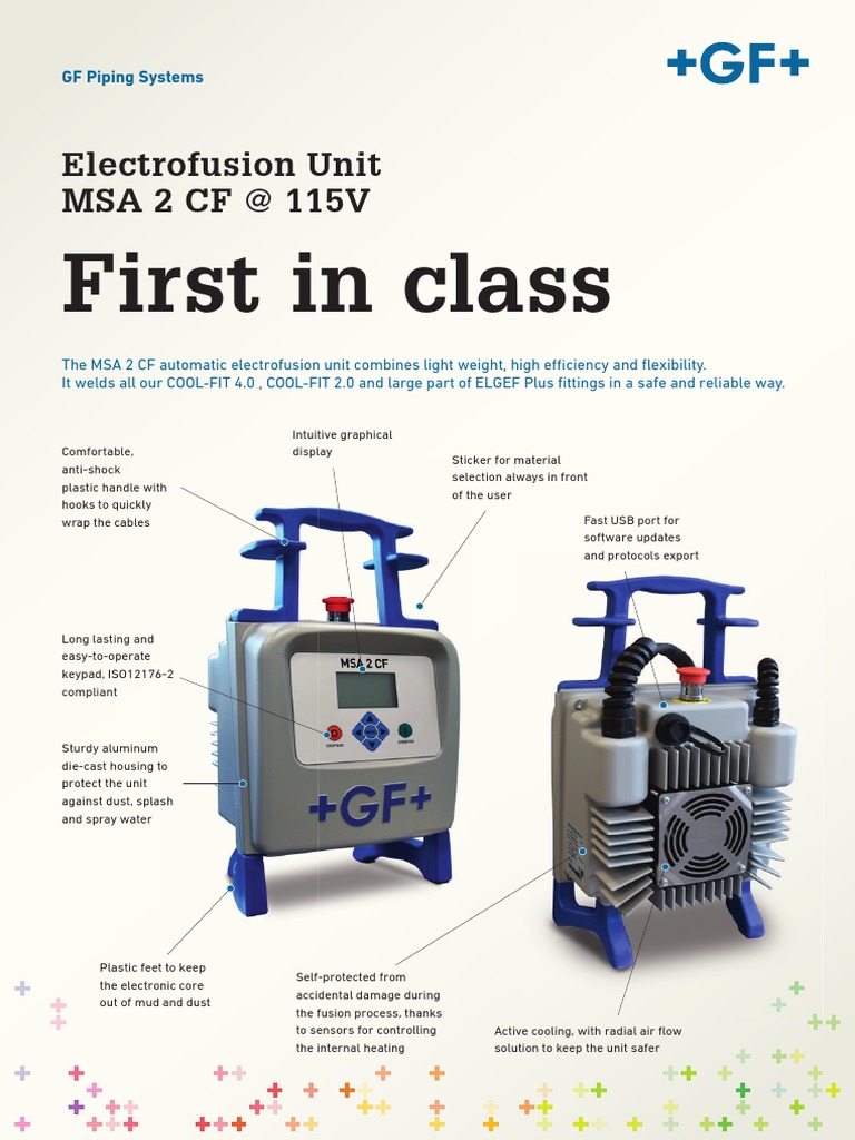 First in Class: Electrofusion Unit MSA 2 CF at 115V | PDF | Image ...