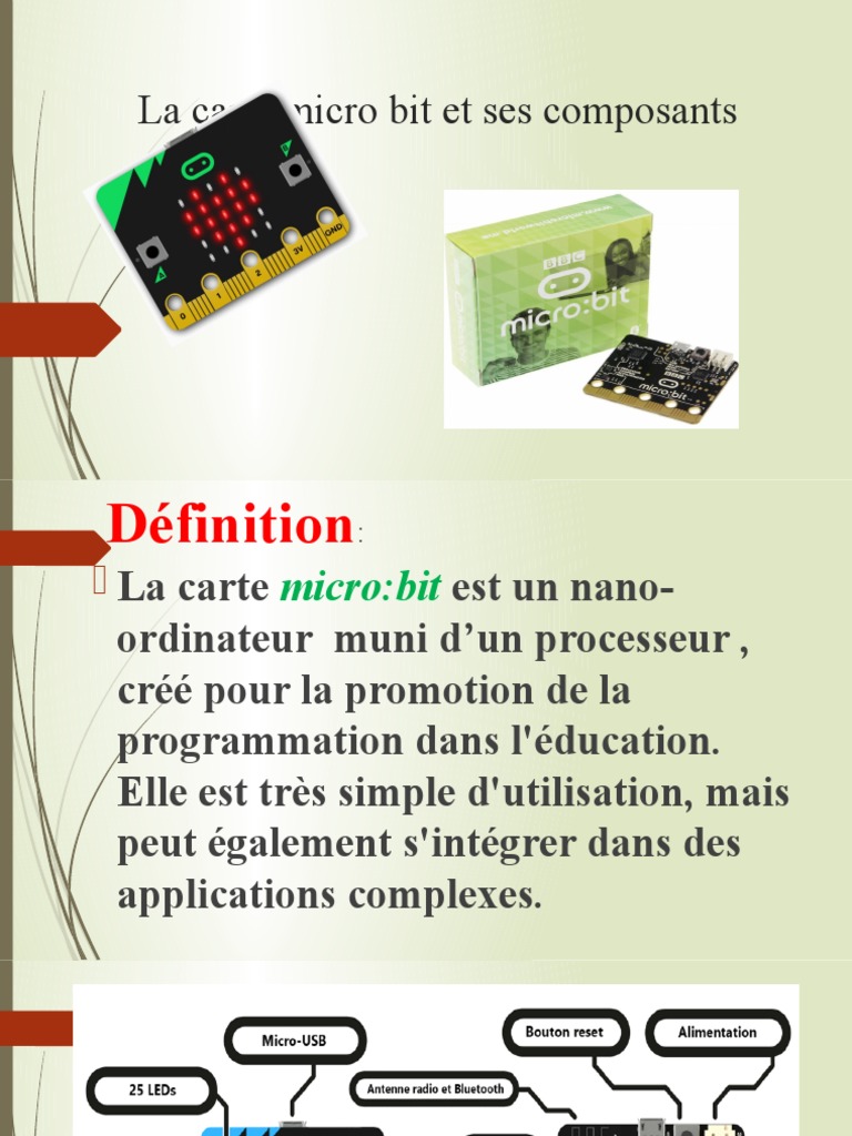La Carte Micro Bit Et Ses Composants | PDF