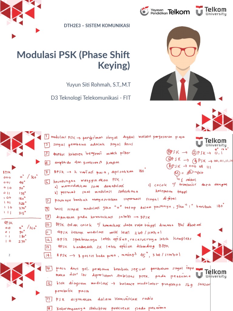 Dth2E3 - Sistem Komunikasi: Modulasi PSK (Phase Shift Keying) | PDF ...