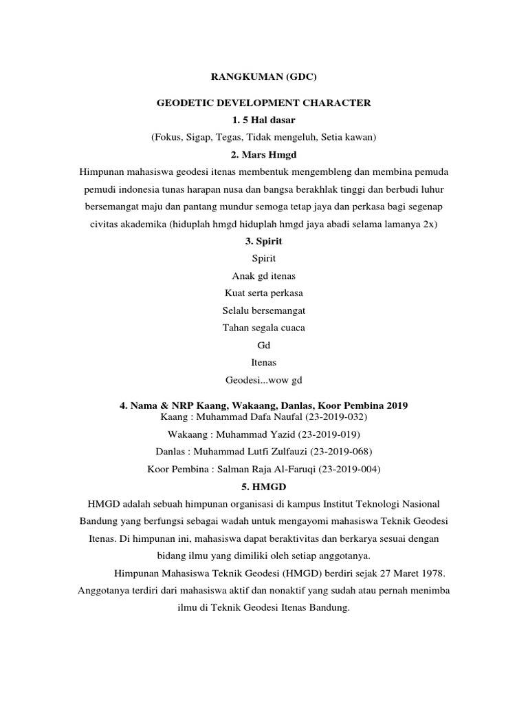 Rangkuman GDC | PDF