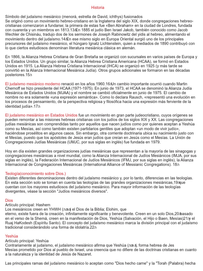Mesianicos Estudio | PDF | Religiones religiosas | Judios y judaísmo