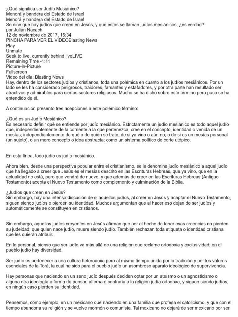 Judaismo Mesianico 2 | PDF | Mesías | Judios