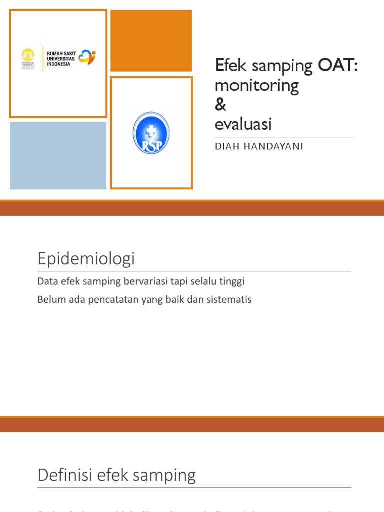 Efek Samping Obat OAT dan Manajemennya | PDF