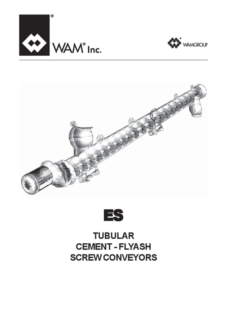 WAM ES Screw Conveyors Manual JEC | PDF | Valve | Screw