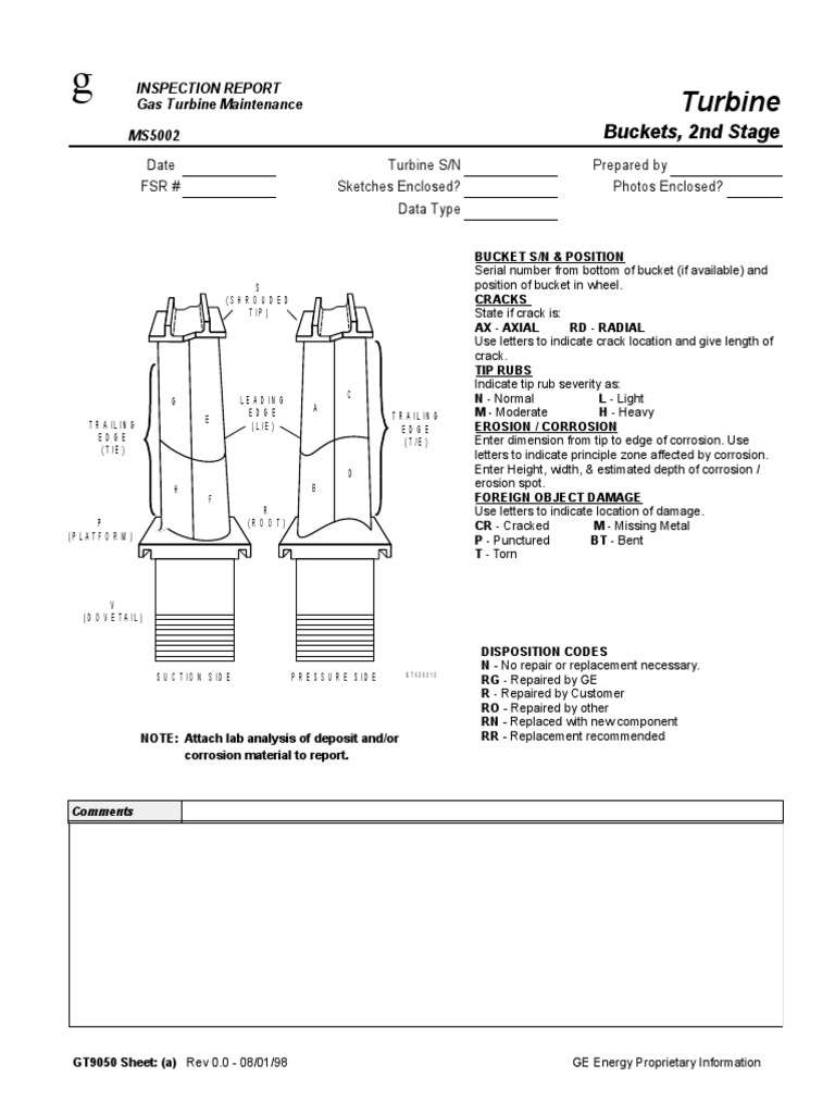 Turbine: Buckets, 2nd Stage | PDF | Corrosion | Applied And ...