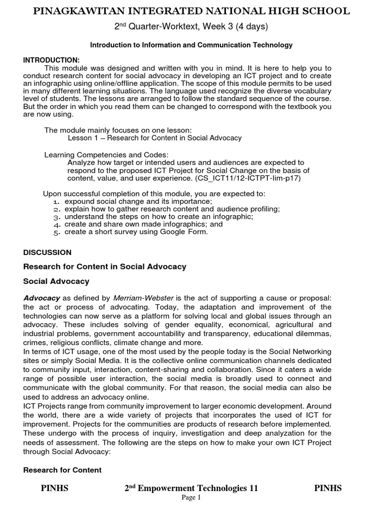WorkText WW and PT EmpTech Week 3 | PDF | Infographics | Educational ... WorkText WW and PT EmpTech Week 3 | PDF | Infographics | Educational ...