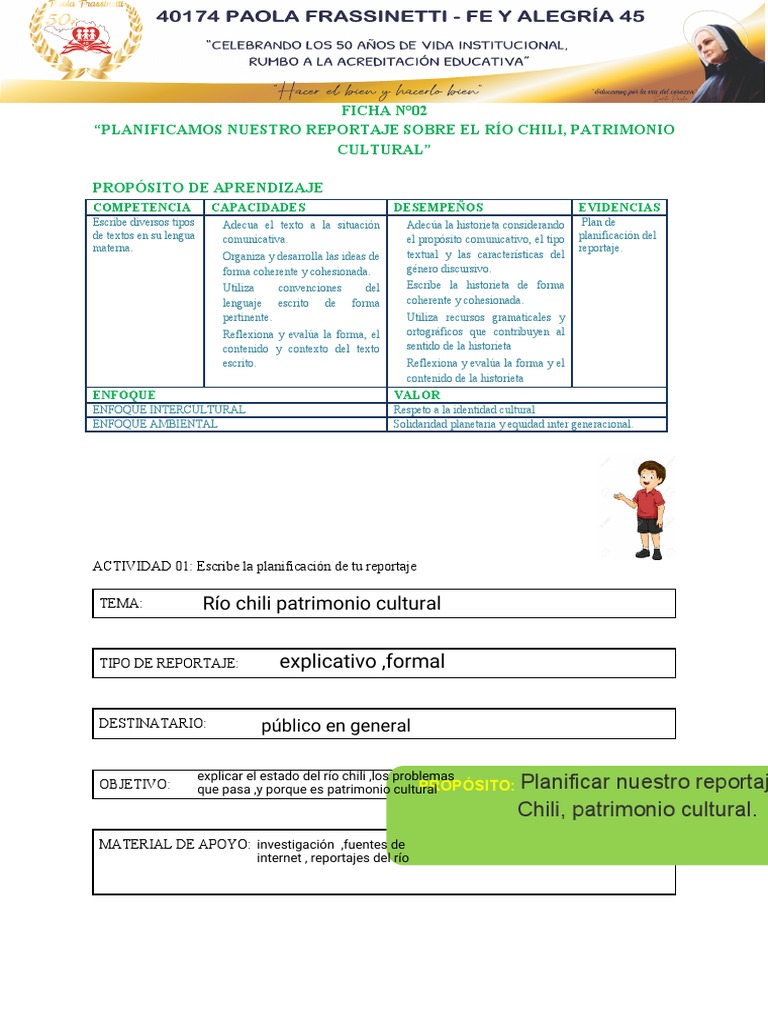 Edited - Adriel Mariano Condori Condori - FICHA DE TRABAJO N 02 - EL REPORTAJE | PDF ...