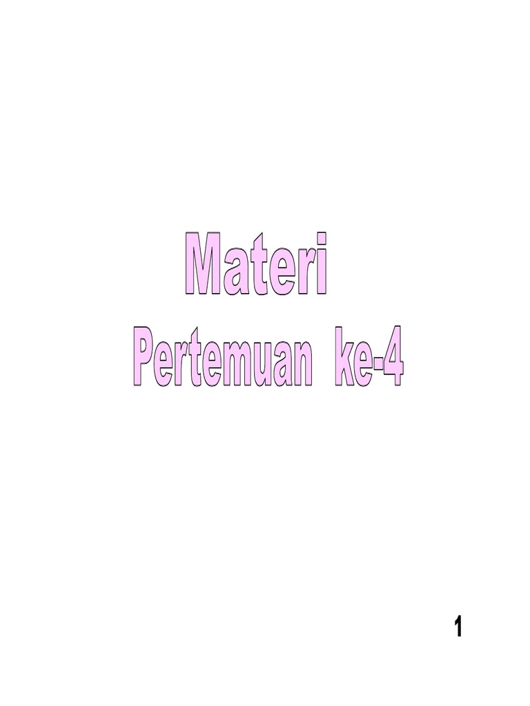 04-Materi-Pertemuan Ke-4 | PDF