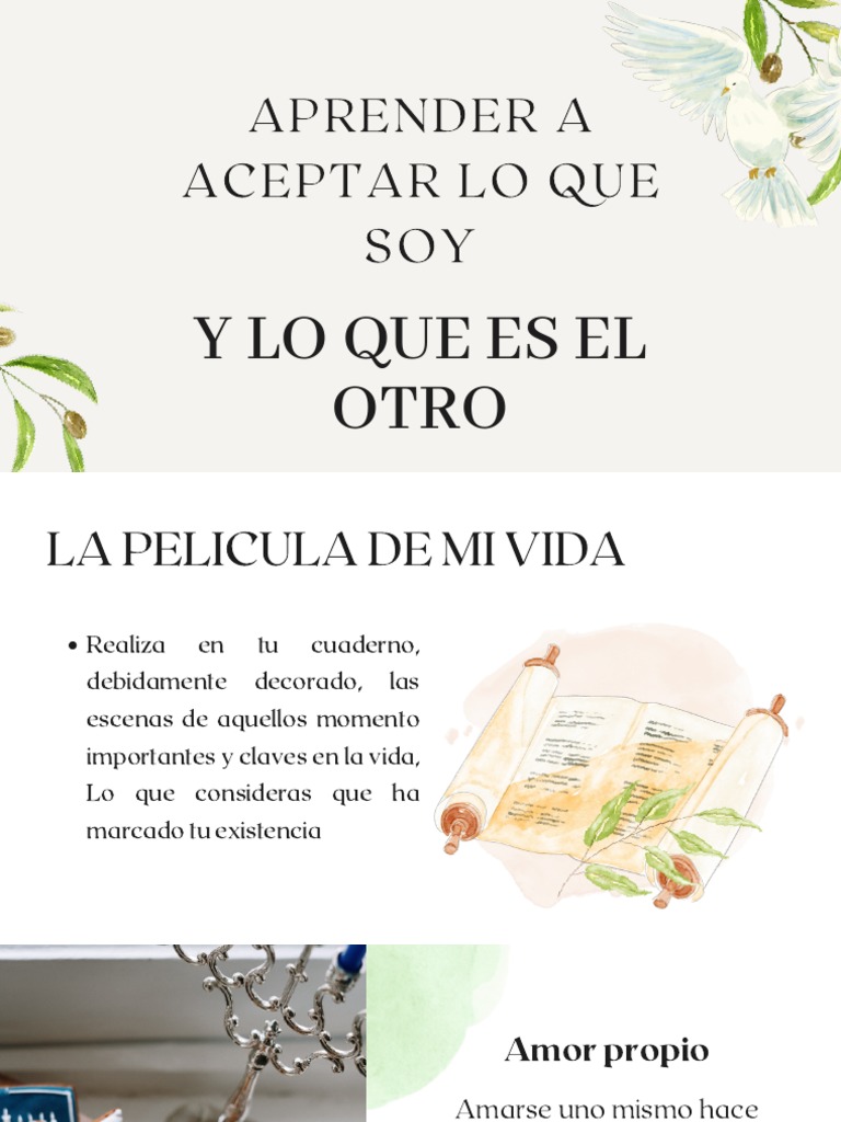 Amor Propio Marzo 1 - 5 | PDF | Relaciones personales, crianza y ...