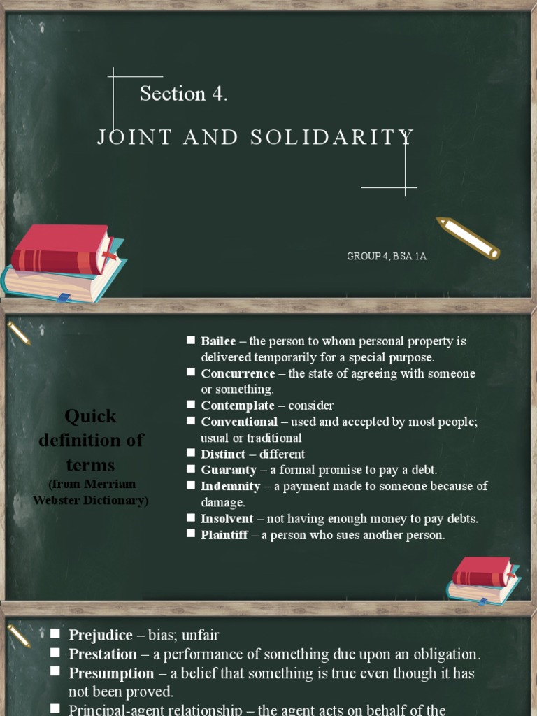 Joint and Solidary Obligations Explained | PDF | Debtor | Law Of ...