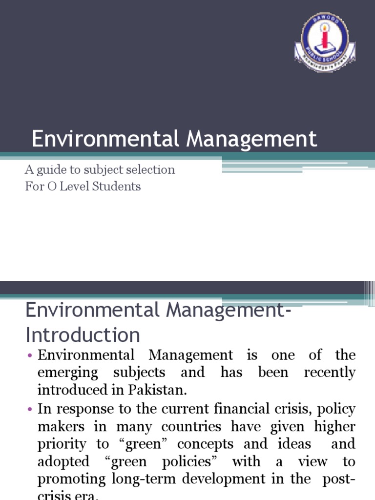 Environmental Management | PDF | Environmental Resource Management ...