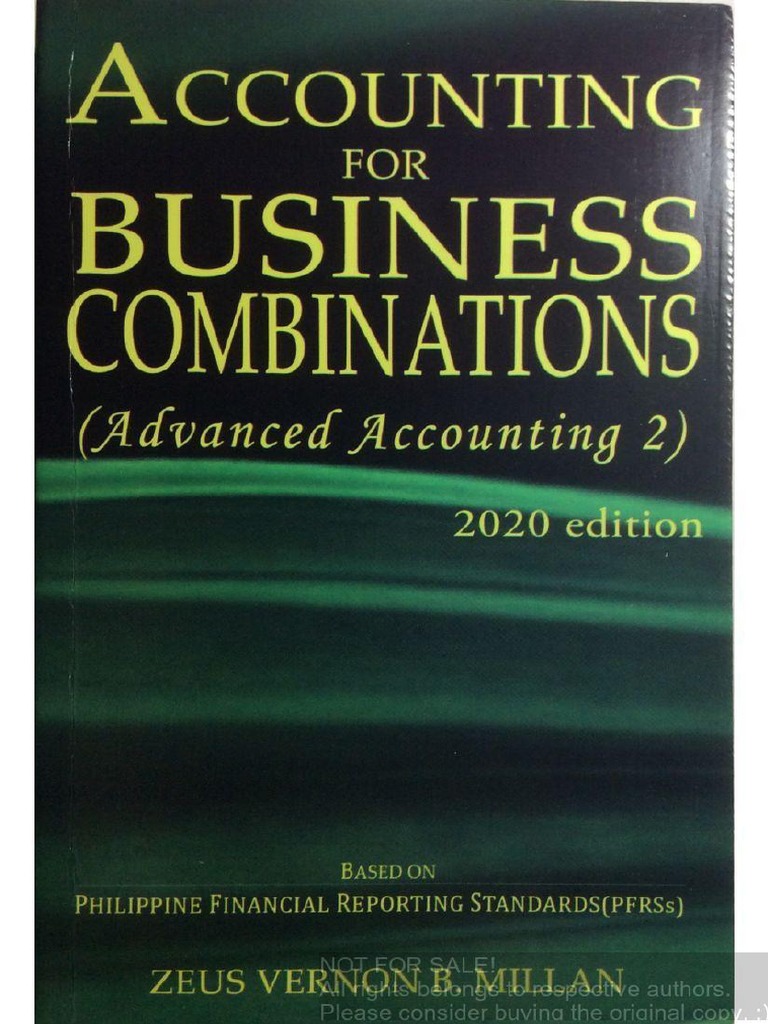 Accounting For Business Combinations 2020 Ed - Zeus Vernon Millan | PDF