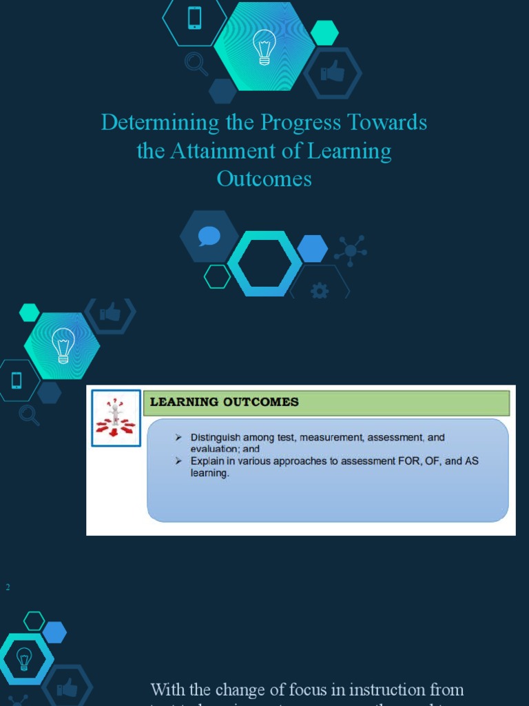 Lesson 2 - Determining The Progress Towards The Attainment of Learning ...