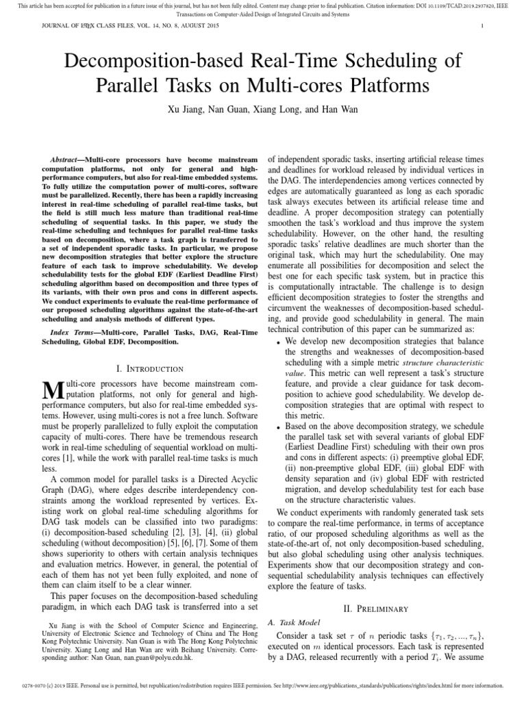 Decomposition-Based Real-Time Scheduling of Parallel Tasks On Multi ...