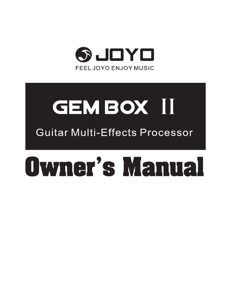 GEM BOX II Manual | PDF