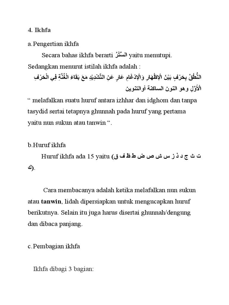 Ikhfa 1 | PDF | Writing | Religious Texts