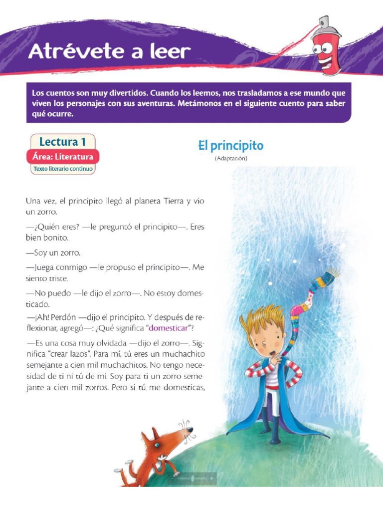 Comprensión Lectora - El Principito | PDF