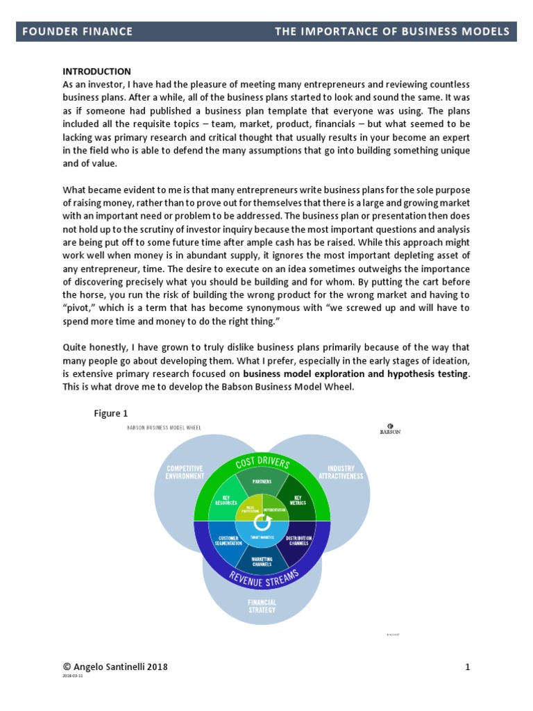 The Importance of Business Models | PDF | Market Segmentation | Pricing