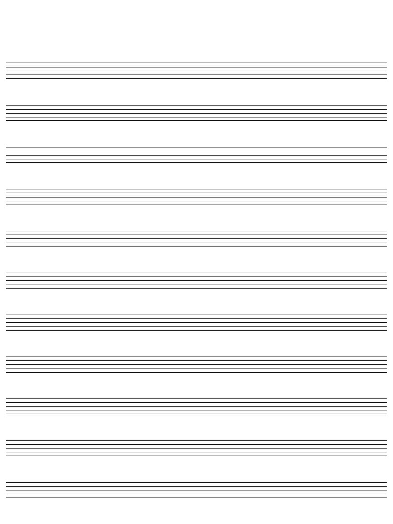 Pentagrama Partitura | PDF