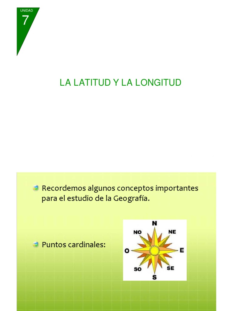 Latitud, Longitud, Climas de Latitud Baja, Media y Alta | PDF | Ecuador ...