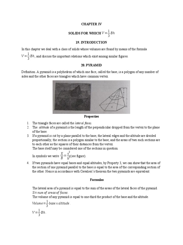 Solid Mensuration IV | PDF | Area | Triangle