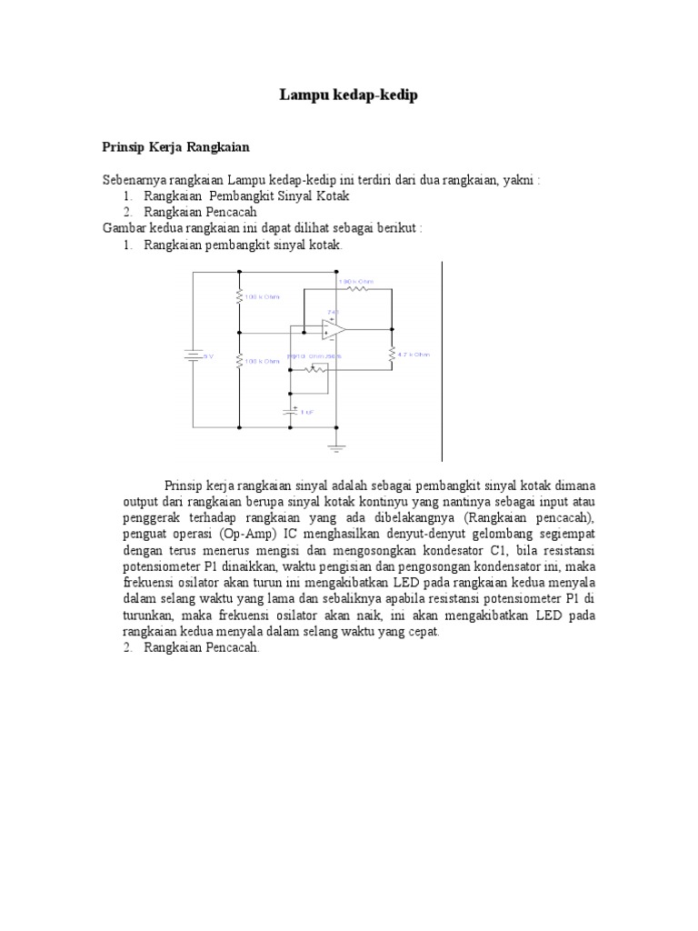Rangkaian Lampu Flip Flop | PDF