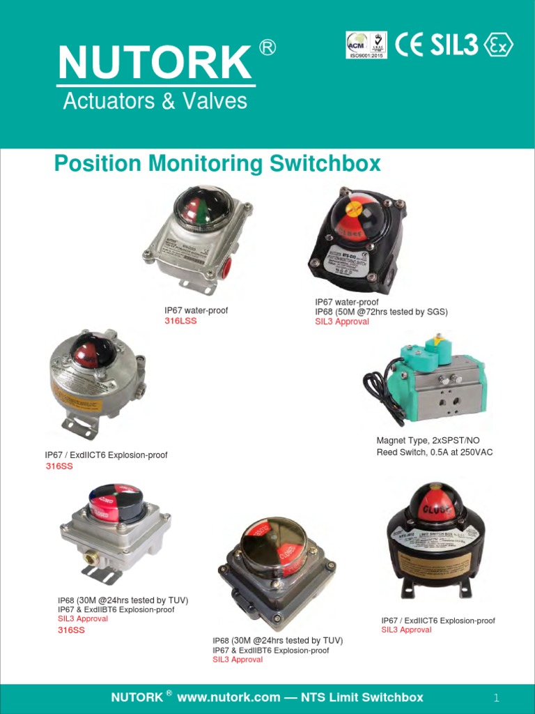 7-ACC, NTS Limit Switchbox-EN | PDF | Switch | Electrical Components