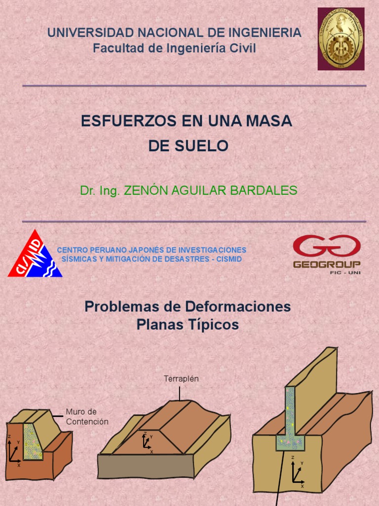 Esfuerzo en Una Masa de Suelos | PDF | Física Aplicada e Interdisciplinaria | Ingeniería de ...