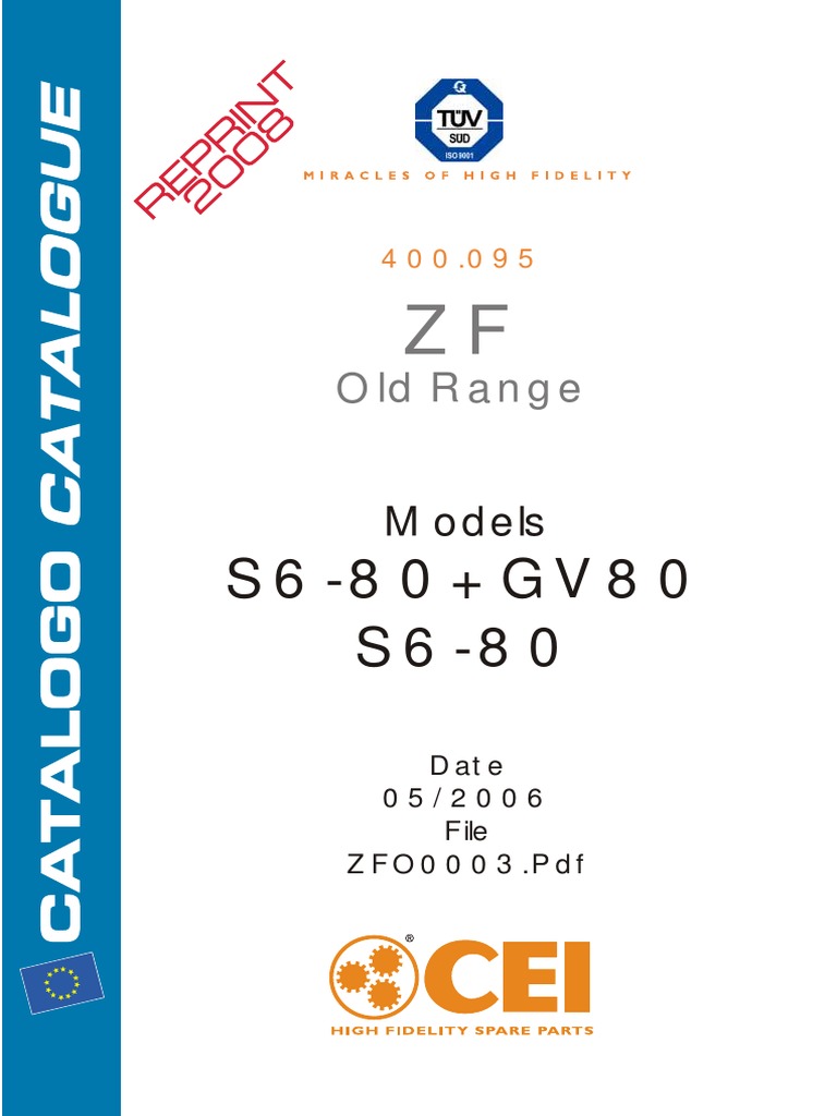 S6-80+GV80 S6-80: Old Range | PDF | Kinematics | Mechanics