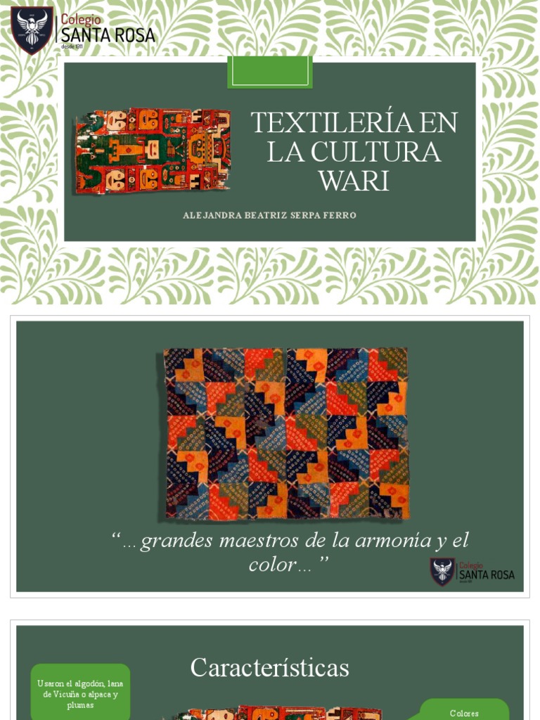 Textilería en La Cultura Wari | PDF