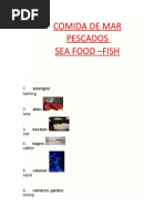 Spanish Fish and Seafood Names Guide | PDF | Seafood | Fish