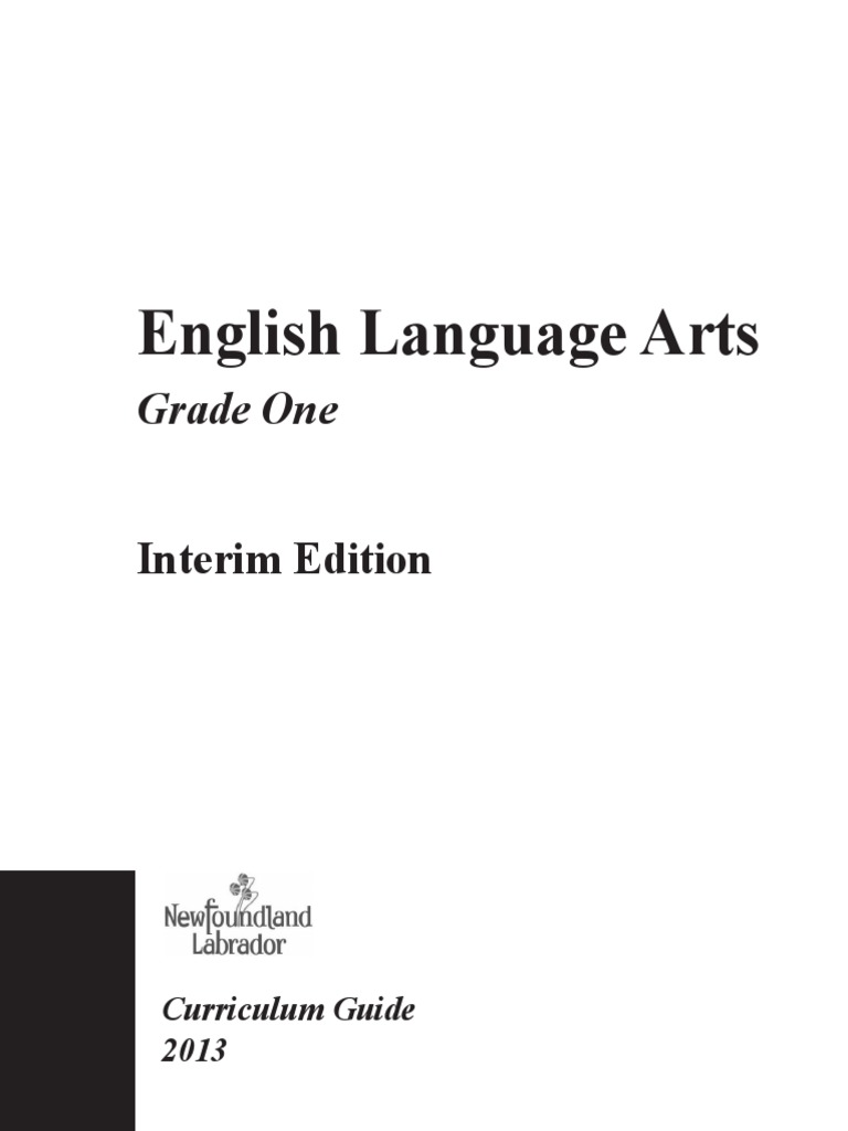 k12 Curriculum Guides English Primary Ela-Gr-1 | PDF | Literacy ...