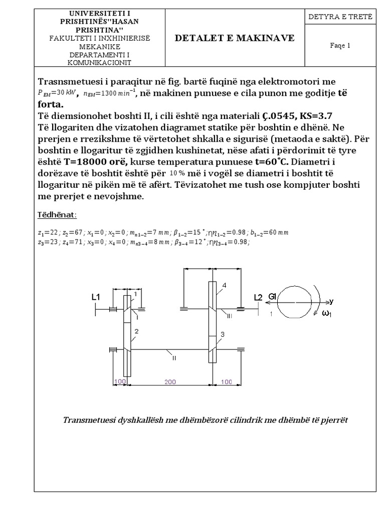 Detyra e Trete Detalet e Makinave | PDF